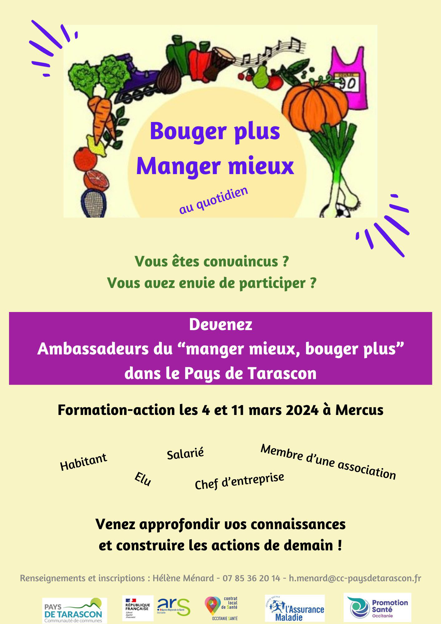 DEVENEZ AMBASSADEURS DU "BOUGER PLUS, MANGER MIEUX". - Communauté de ...